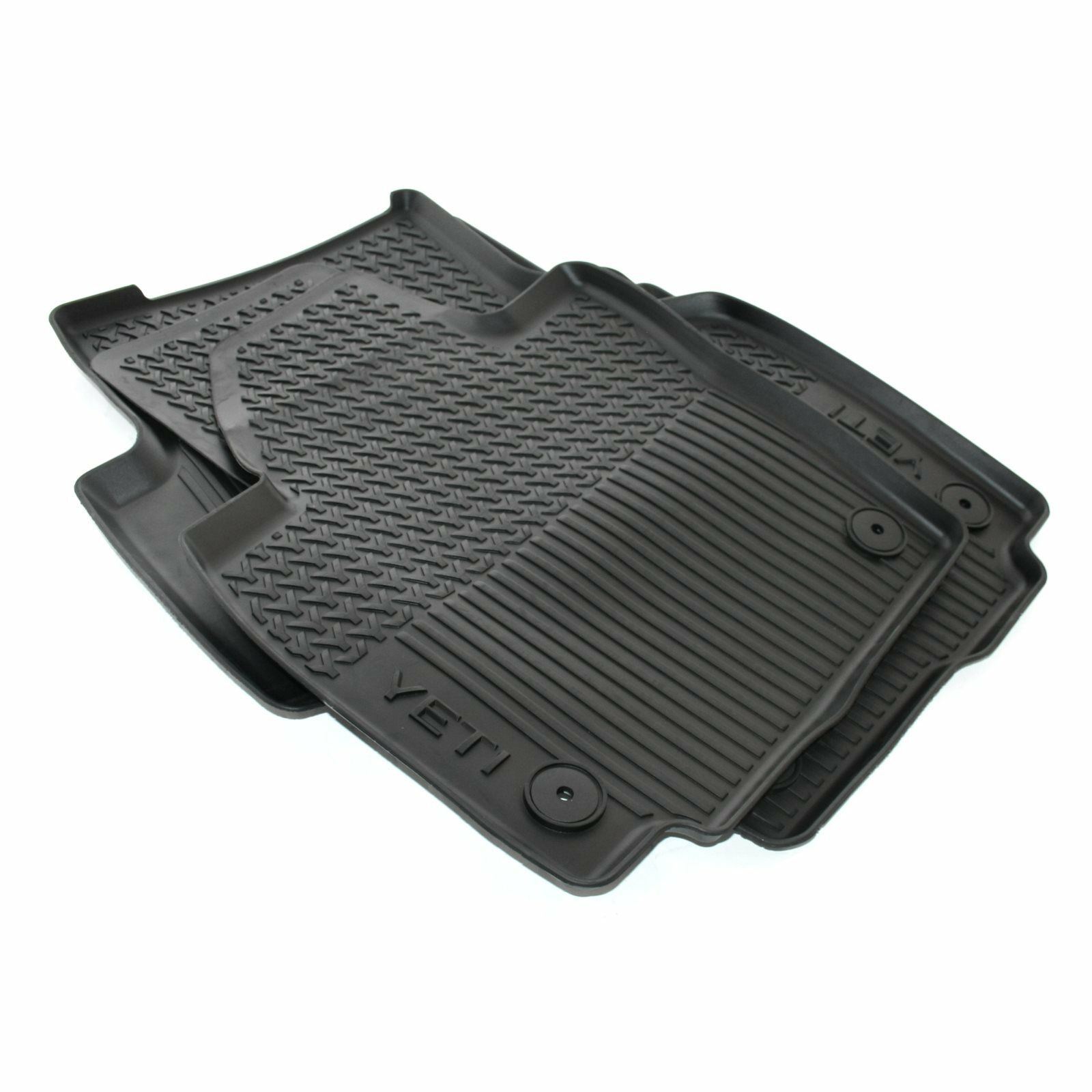 Set 4 covorase auto, Skoda Yeti, cauciuc, negru - eMAG.ro