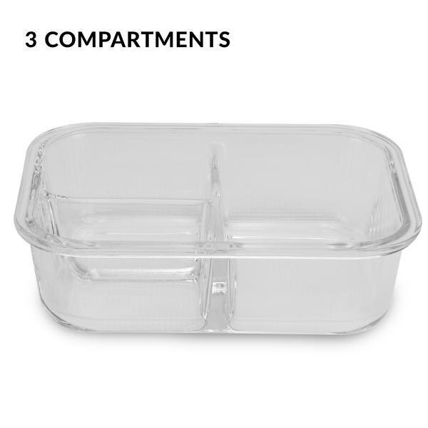Set 4 Caserole Din Sticla 3 Compartimente M&W - eMAG.ro