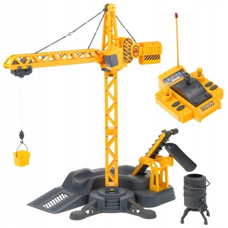 Macara cu Telecomanda, Tower Crane, Bratul se Roteste 360 Grade, 69 cm ...