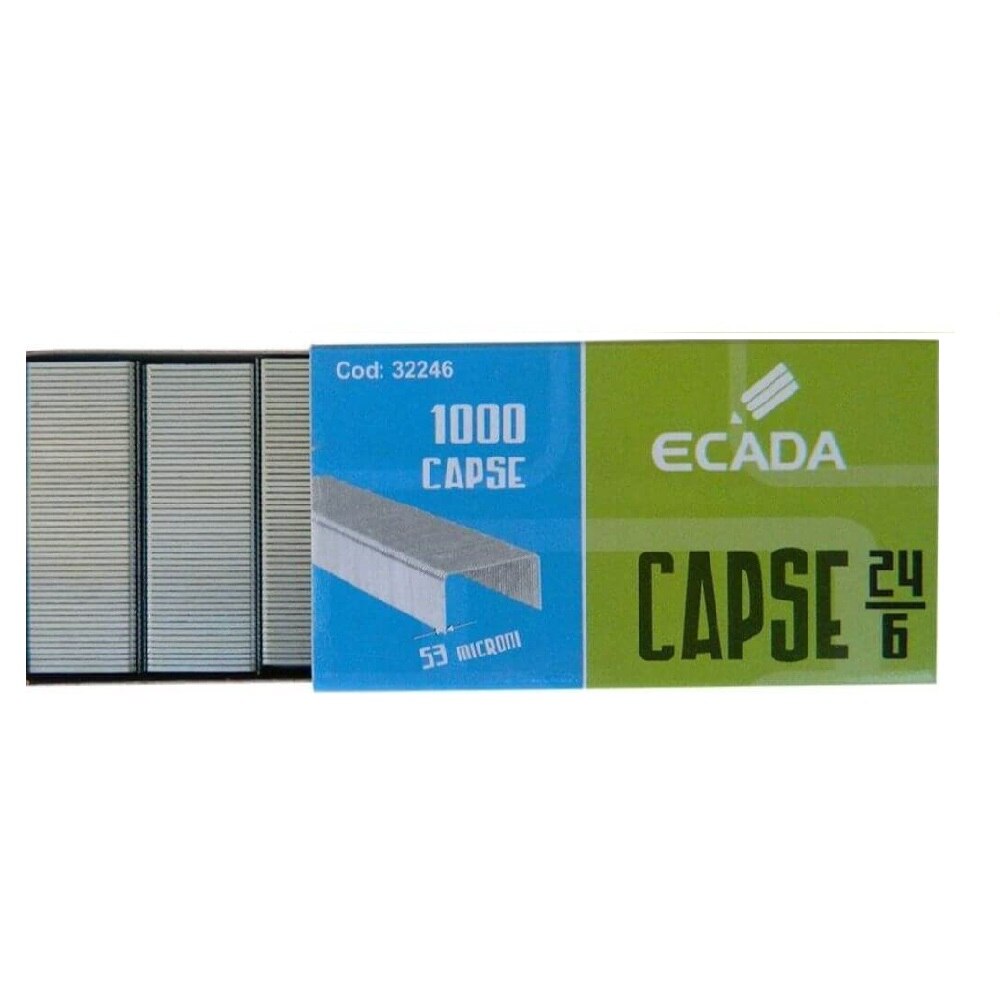 Set 1000 Capse Metalice ECADA 24/6 - eMAG.ro