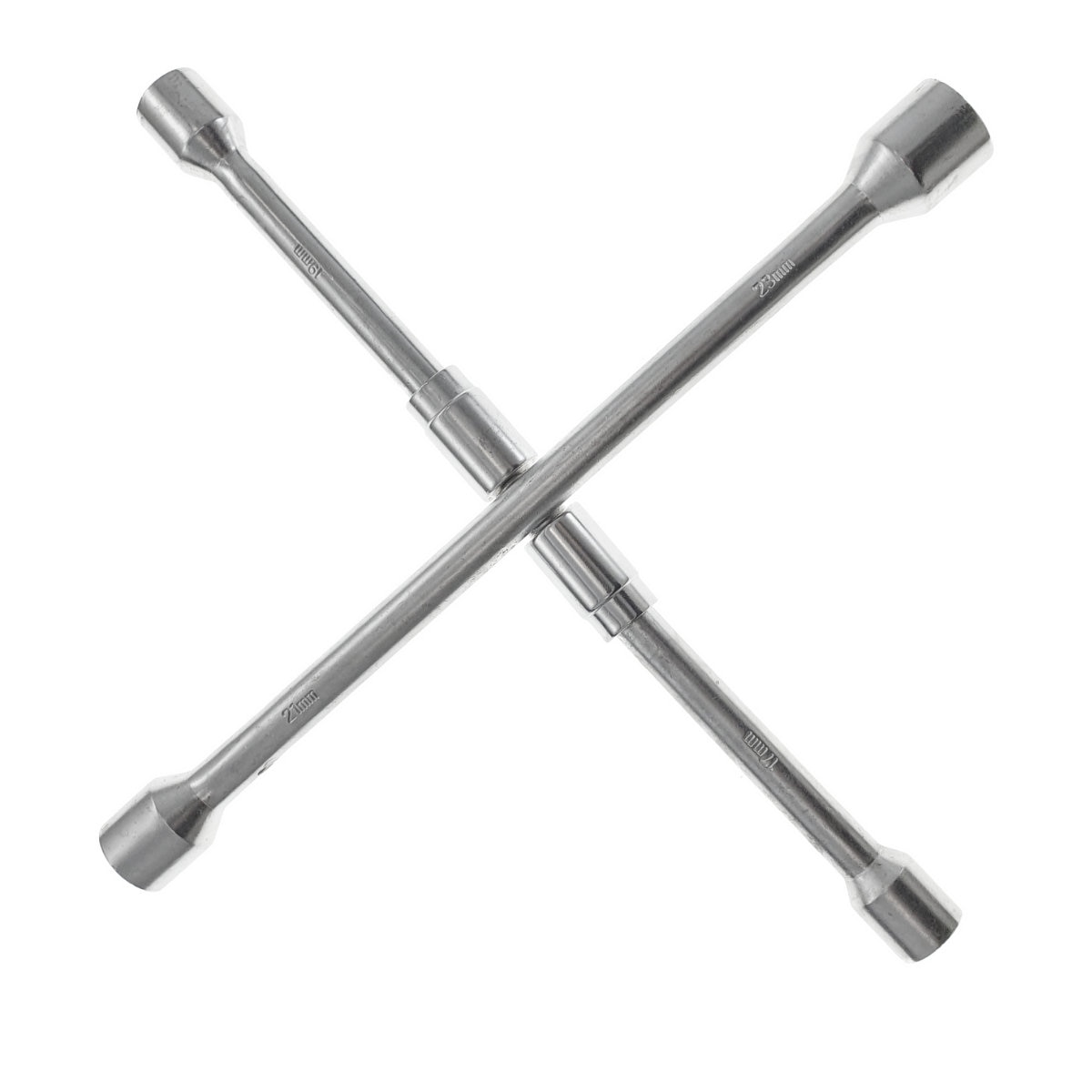 Cheie cruce pentru roti auto, capete hexagonale tubulare de 17, 19, 21 ...