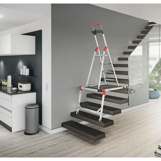 Scara tip platforma, Hailo TP1, Suprafata antiderapanta, Cadru din ...