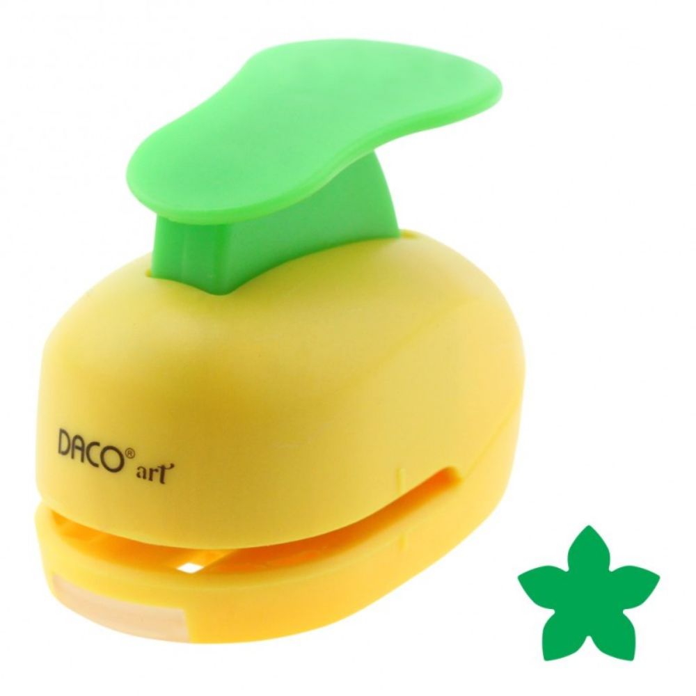 Perforator DACO Hobby, Model Floare, Plastic/Metal, Verde, Diametru 1.8 ...