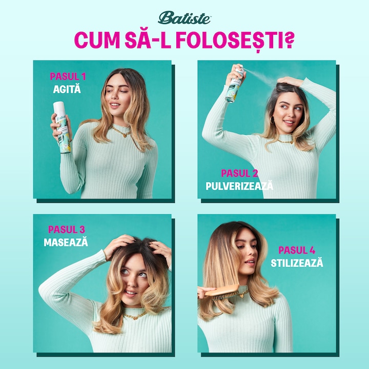 Sampon uscat Batiste XXL Volume Spray, 200 ml - eMAG.ro