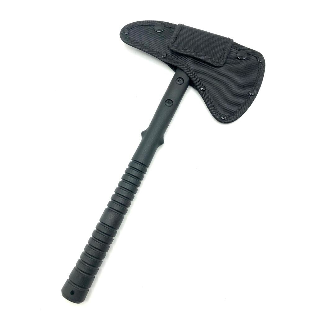 Topor Tomahawk pentru camping si drumetii, lama din otel inoxidabil, 38 ...