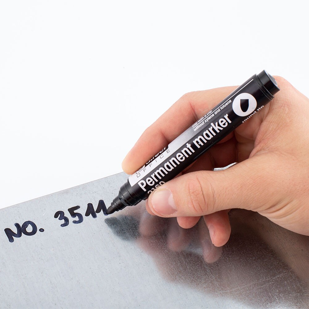 Marker permanent 2160 D.Rect, Negru - eMAG.ro