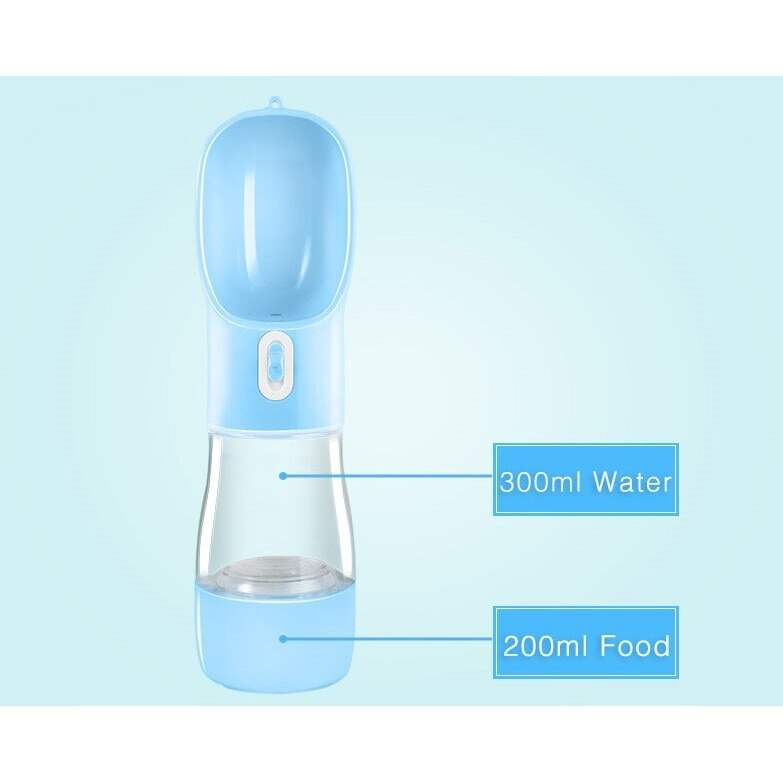 Recipient portabil de apa si hrana 550ml Albastru - eMAG.ro
