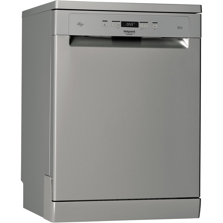 Съдомиялна Hotpoint HFC3C41CWX, 14 комплекта, 9 програми, Zone Wash 3D ...