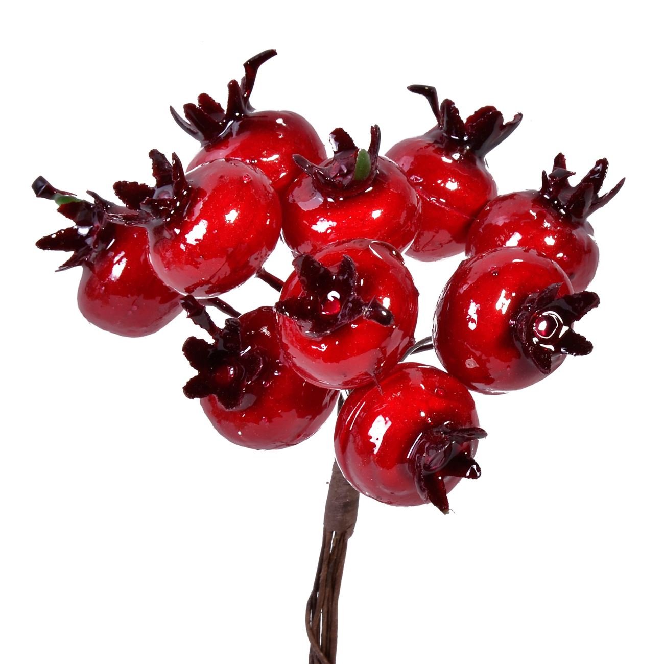 Ramura cu rodii decorative de Craciun, 12 cm - eMAG.ro