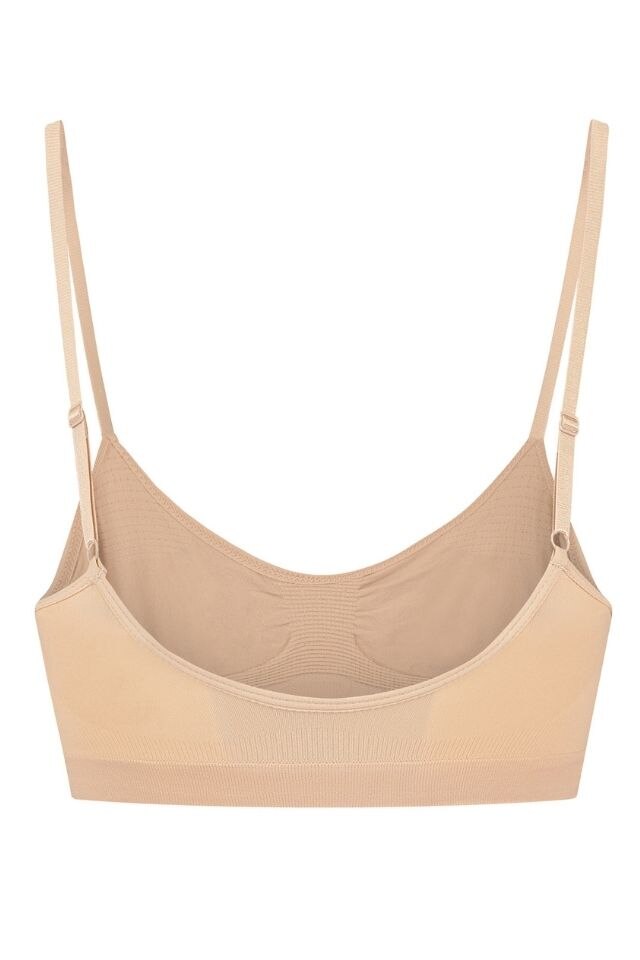 Bustiera modelatoare fara cusaturi, Bye Bra, nude, M - eMAG.ro