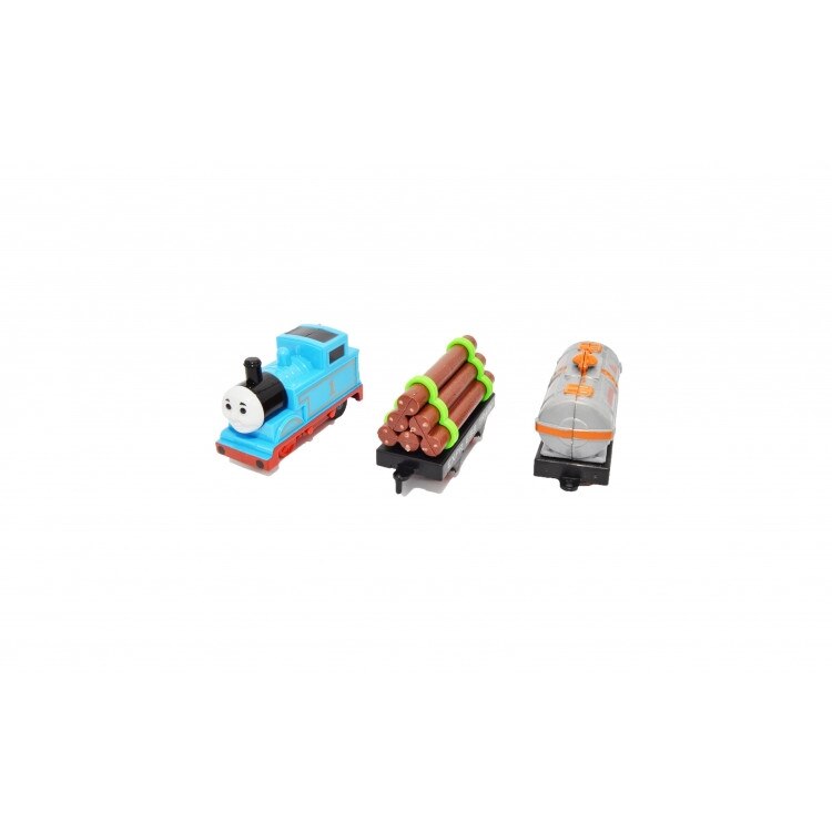Trenulet electric Thomas cu sina, 3 vagoane - eMAG.ro