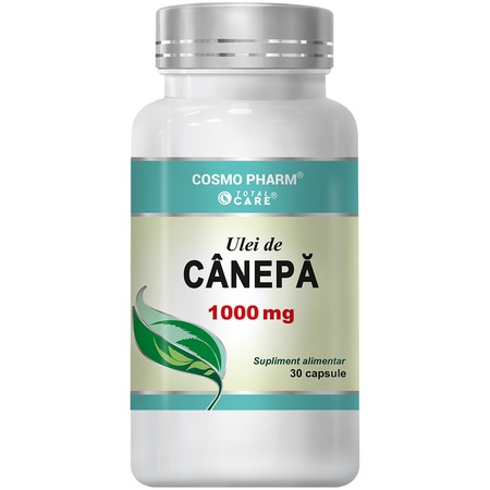 Supliment alimentar Ulei de Canepa 1000mg Cosmo Pharm, 30 capsule - eMAG.ro