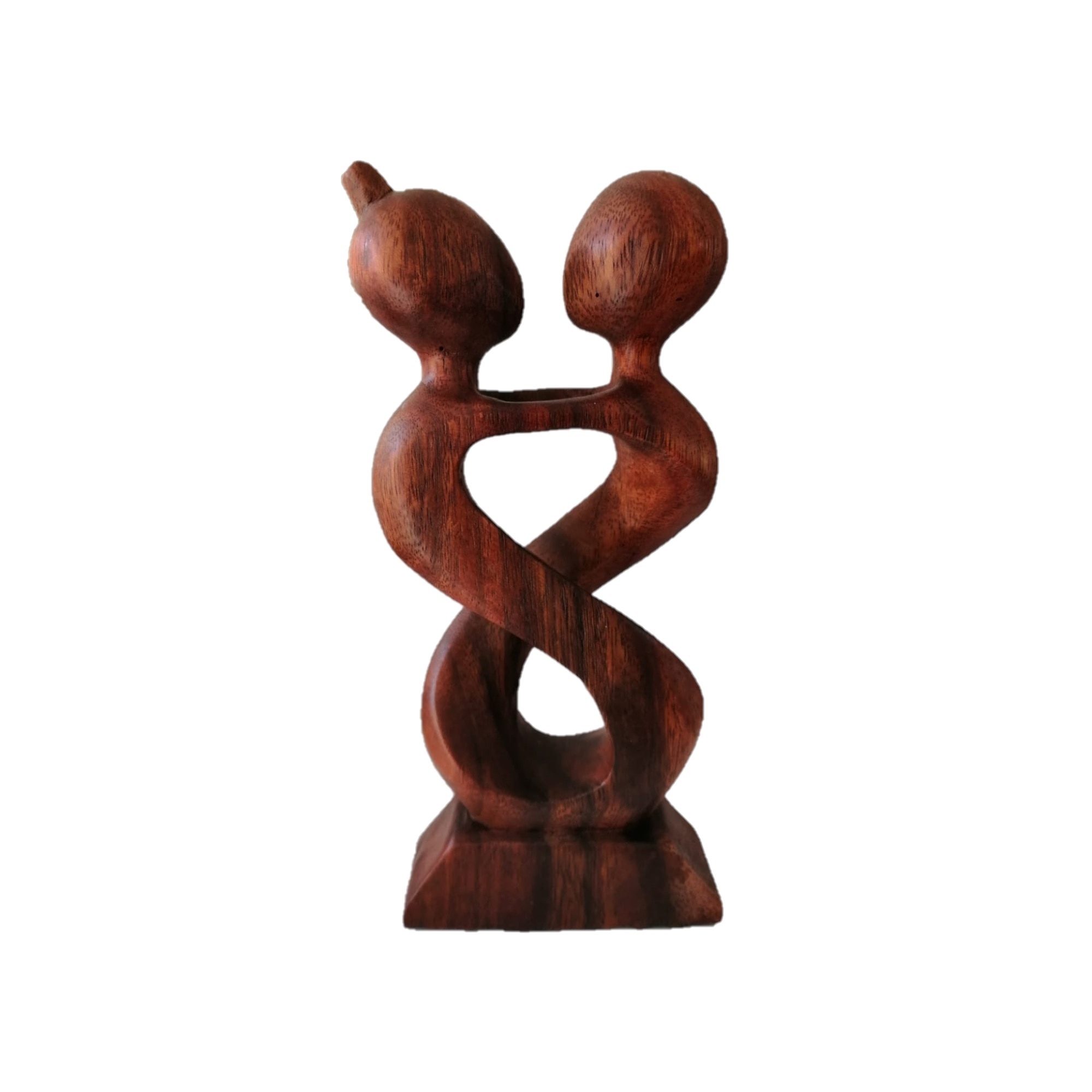 Statueta abstracta din lemn, Infinity Lovers - 20 cm - eMAG.ro