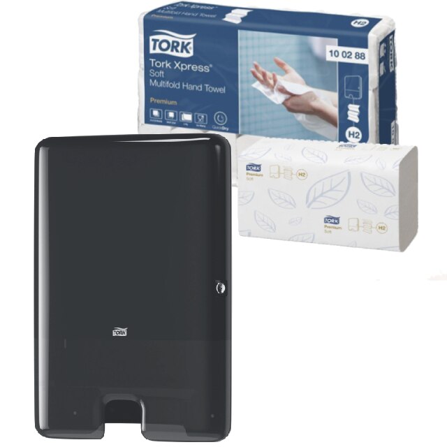 Pachet 21xProsoape hartie Tork Xpress Premium H2, 100288, culoare alb ...