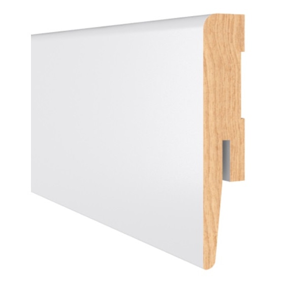 Plinta alba MDF, design modern, h=60 mm, lungime 2,42 m - eMAG.ro