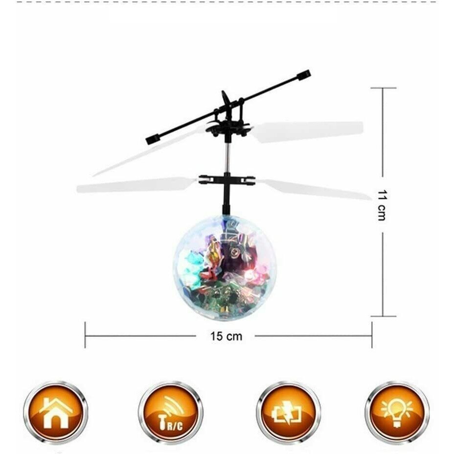 Minge Zburatoare, Terra Connect, Disco, Multicolor, cu Acumulator - eMAG.ro