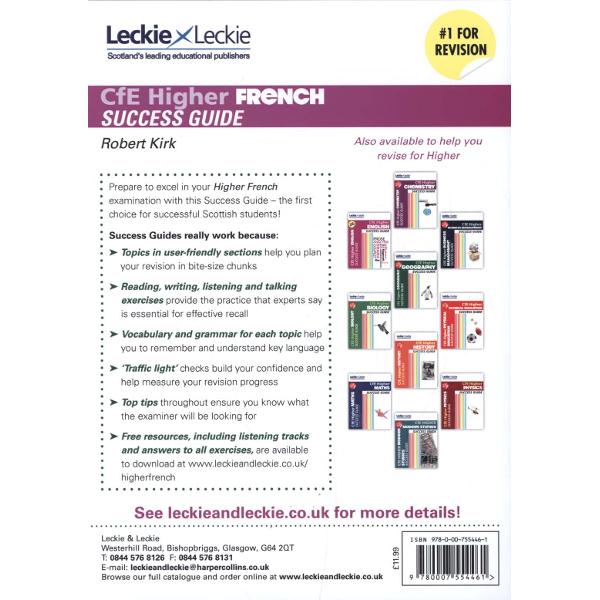 Higher French Revision Guide : Success Guide for Cfe Sqa Exams - eMAG.ro