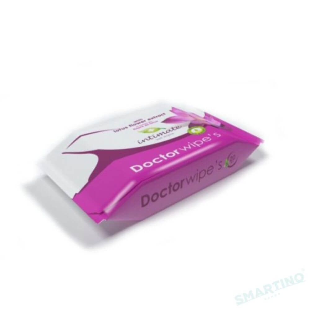 DOCTOR WIPE'S Intim nedves törlőkendők, 20 db/szett, virágillat - eMAG.hu