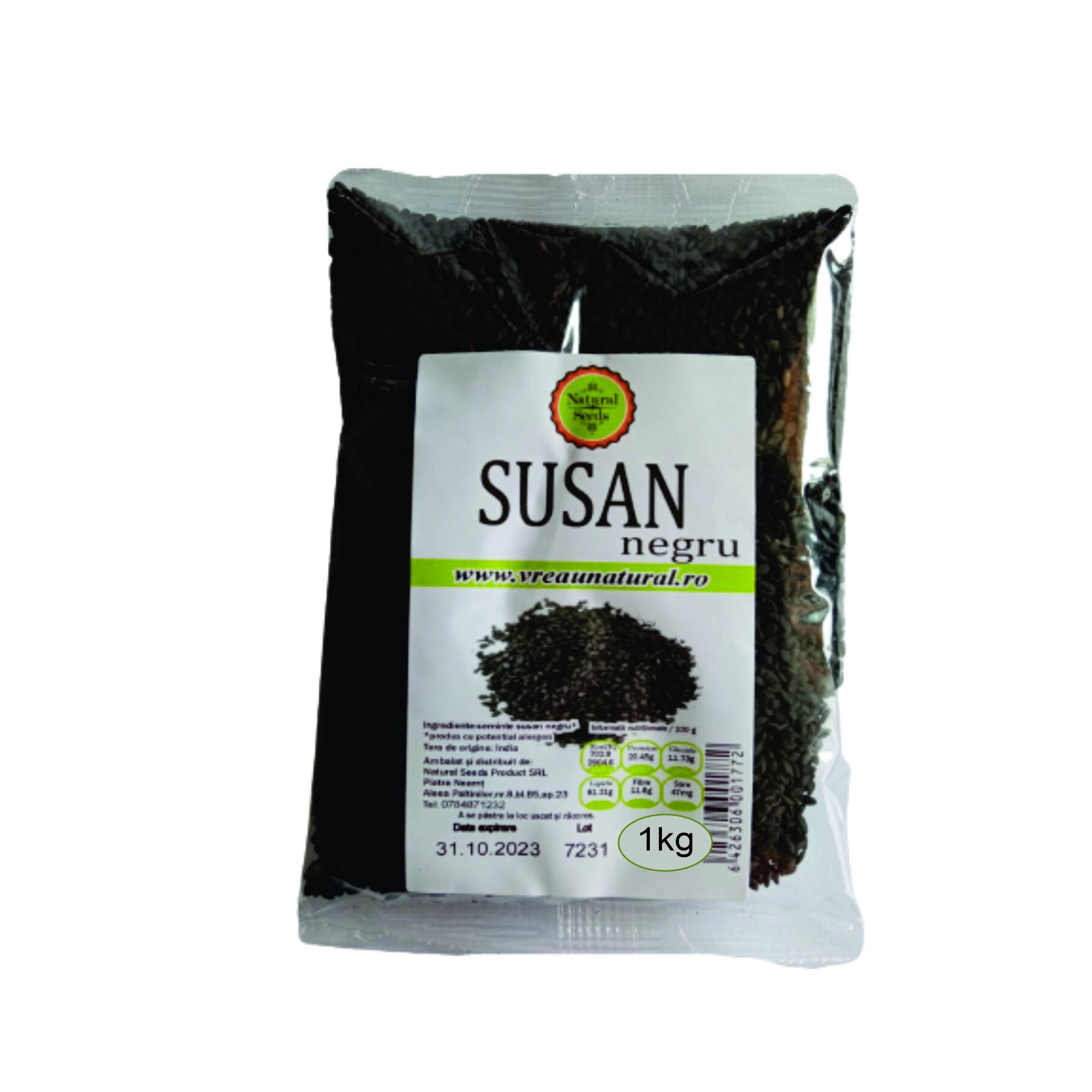 Susan negru, Natural Seeds Product, 1Kg - eMAG.ro