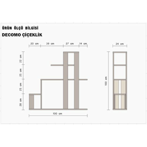 Raft de sine statator, Decoma,alb perlat, dimensiuni 100x100x24 cm ...