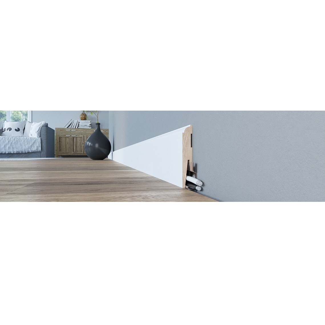 Plinta MDF Alba, Paint it, 100x15mm, bucata de 2400 mm, MP1003 - eMAG.ro