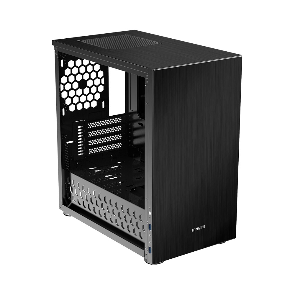 Carcasa Jonsbo C3 Plus, TG, mATX, Negru - eMAG.ro
