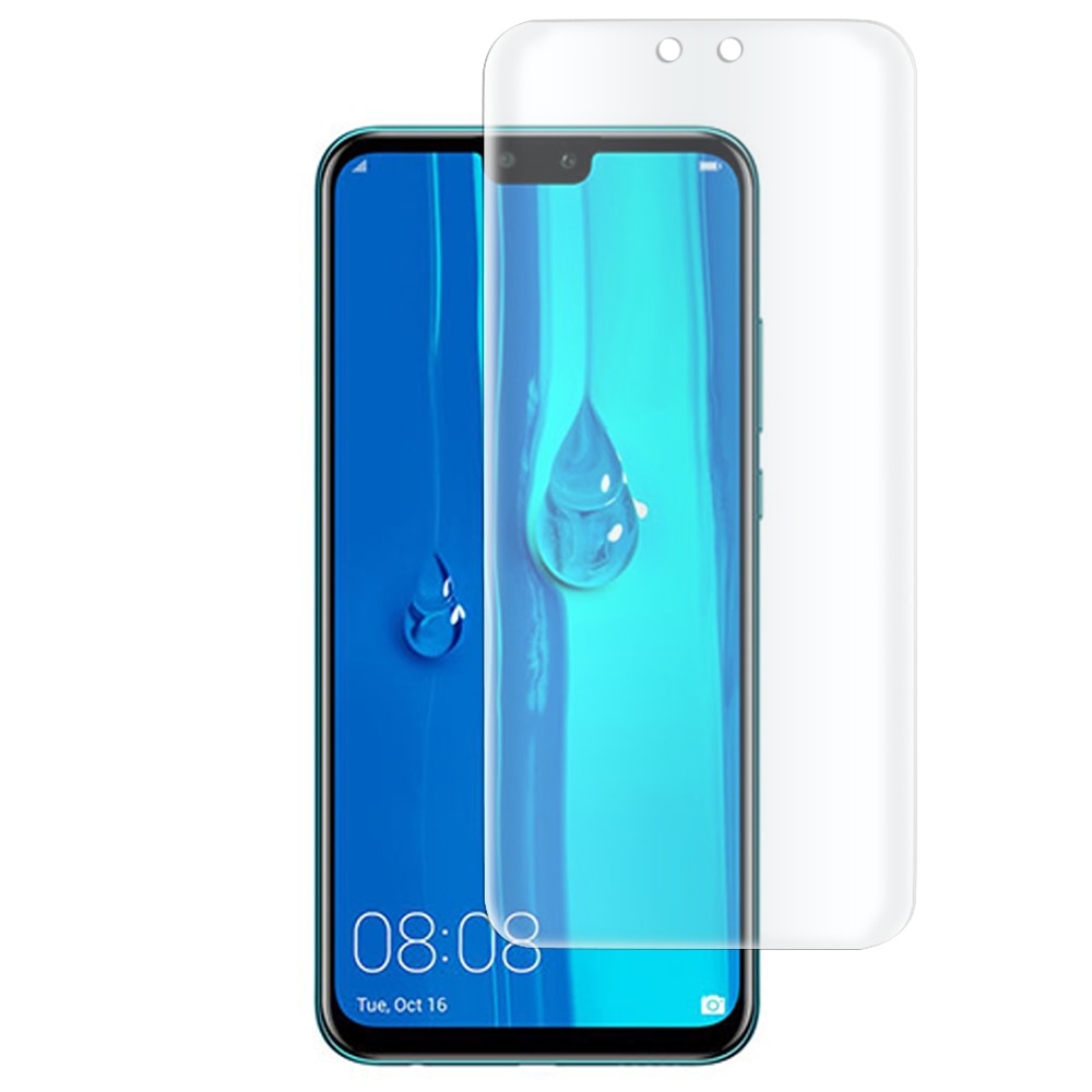 Huawei Y9 (2019) védőfólia, 3D-s biztosított üveg, átlátszó - eMAG.hu