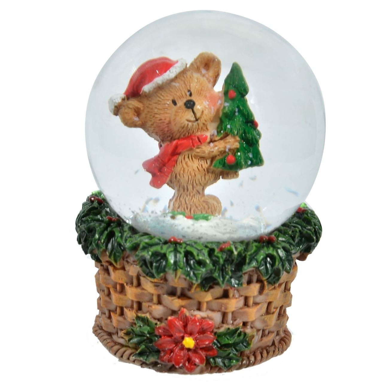 Glob decorativ cu ursulet colorat de Craciun, Lioness, 6.5 cm - eMAG.ro