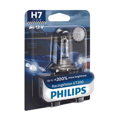 Philips Racing Vision GT200 H7 12V 55W PX26D Autós izzó, 1 db - eMAG.hu