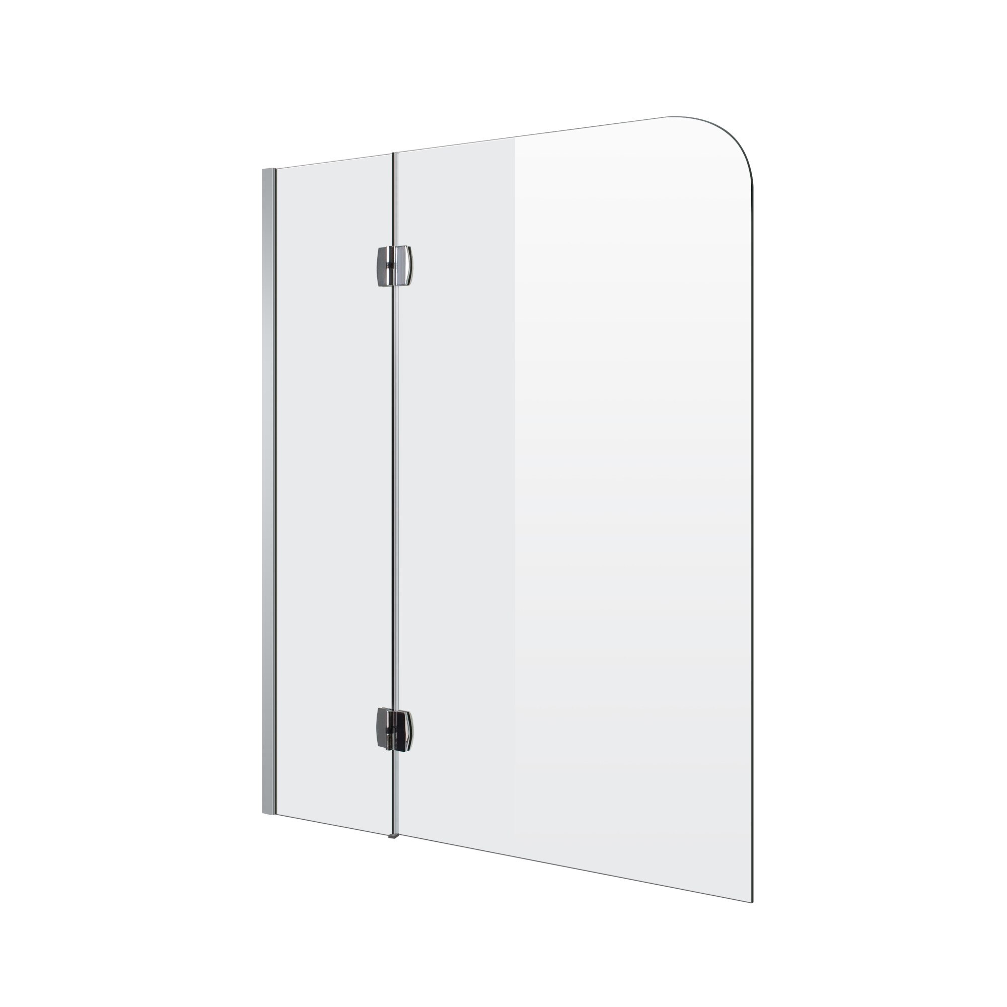 Paravan cada, Kroner Miriam, crom, geam transparent 6mm, stanga,120 x ...