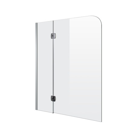 Paravan cada, Kroner Miriam, crom, geam transparent 6mm, stanga,120 x ...