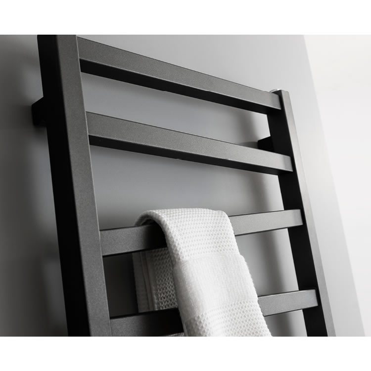 Calorifer de baie, Altherm, aluminiu, 755W, 900x400, negru mat - eMAG.ro