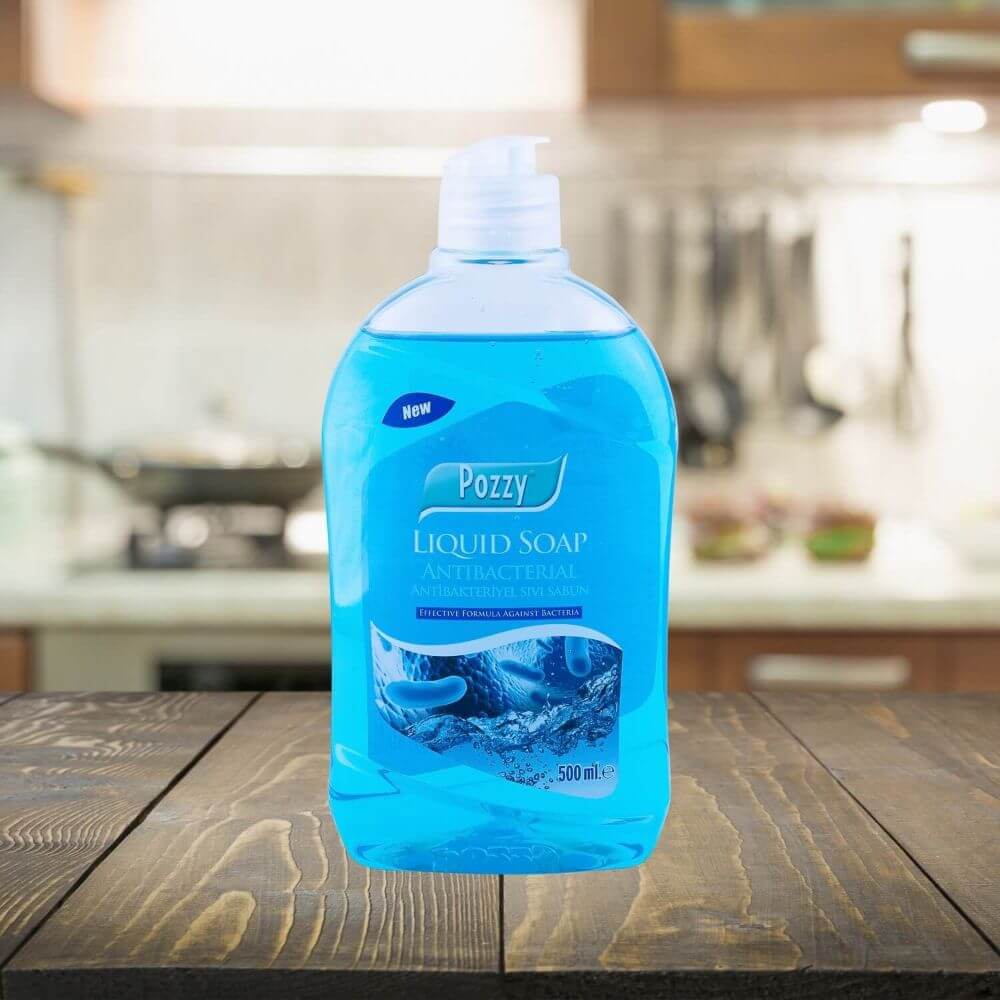 Антибактериален течен сапун POZZY, 500 ml, с помпа - eMAG.bg