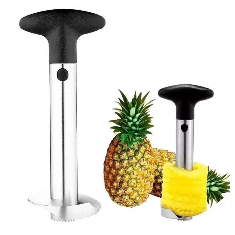 Aparat SIKS® pentru curatat si feliat ananas, otel inoxidabil, maner ...