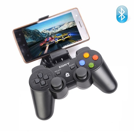 Joystick controler, Royal, Bluetooth, Suport pentru telefon, 84 mm ...