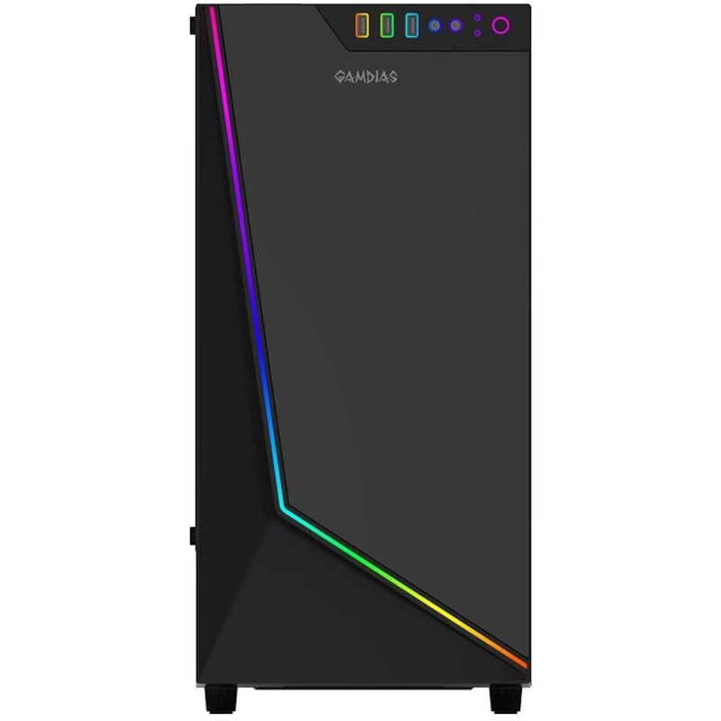 Компютърна кутия Gamdias Argus E3, Mid-Tower, Без захранващ блок, ATX ...