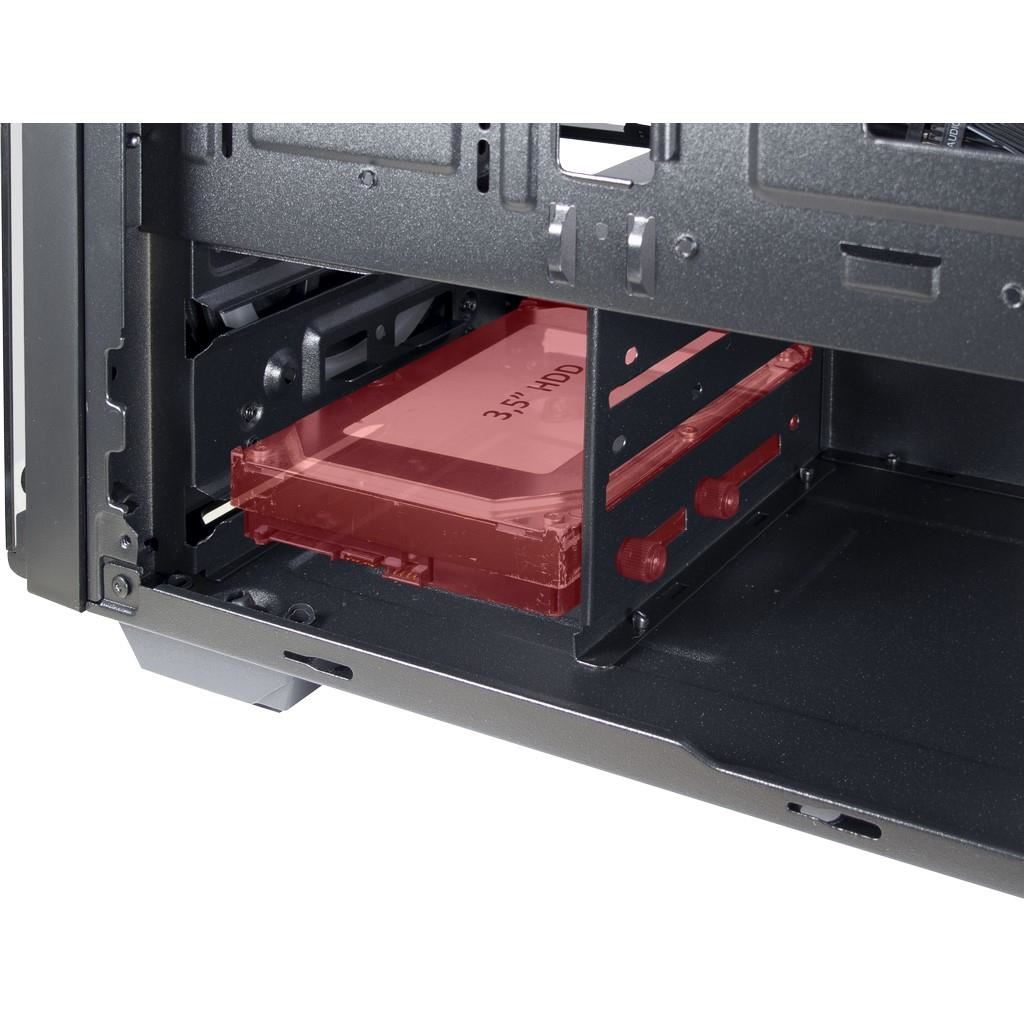 Carcasa Inter-Tech Cobweb, Mid-Tower, fara sursa, ATX, Black - eMAG.ro