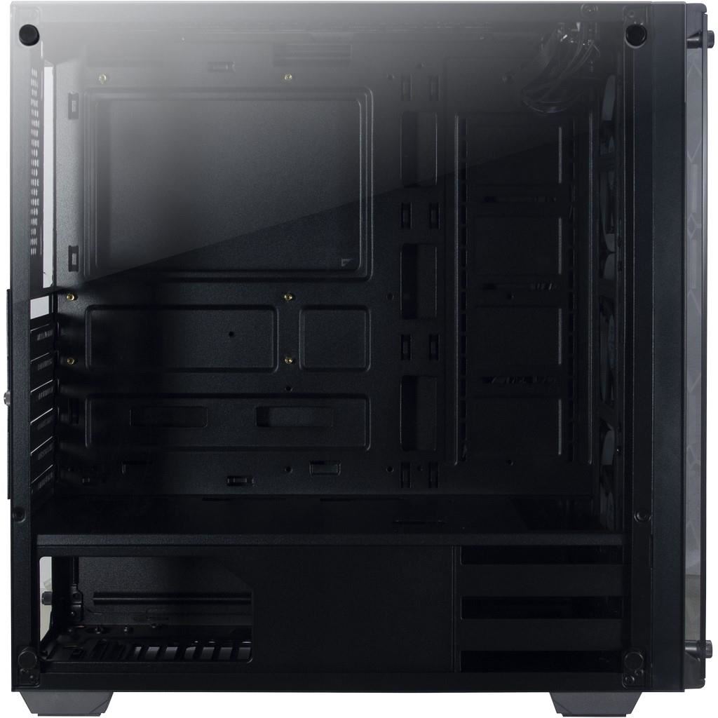 Carcasa Inter-Tech Cobweb, Mid-Tower, fara sursa, ATX, Black - eMAG.ro