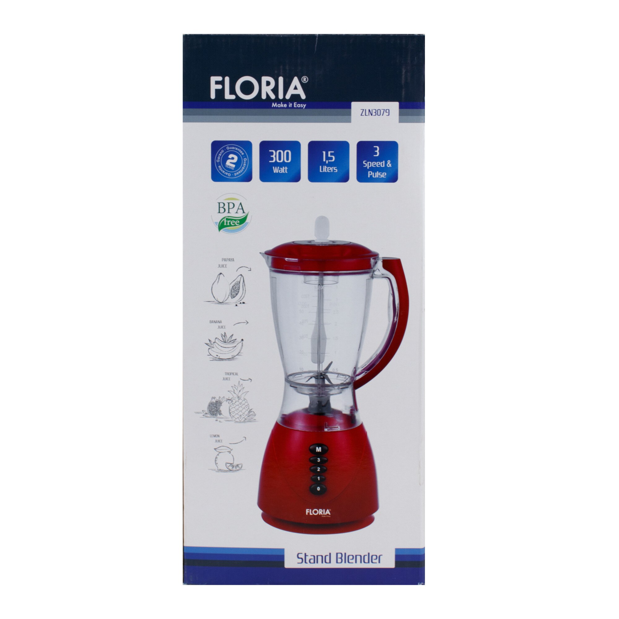 Blender de masa, spatula inclusa, 300W, Rosu / ZLN 3079fix - eMAG.ro