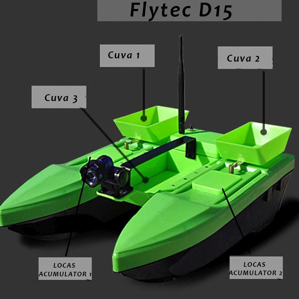 Barca/Navomodel de pescuit plantat si nadit momeala cu telecomanda ...
