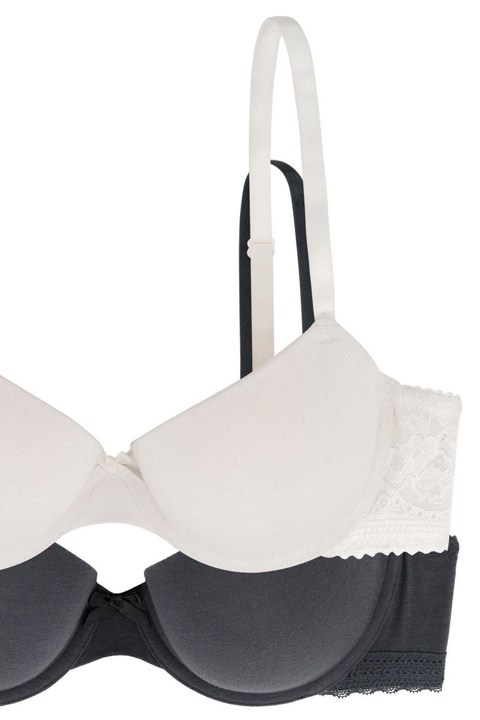 Dorina, Set de sutiene demi din amestec de bumbac organic si modal - 2 ...