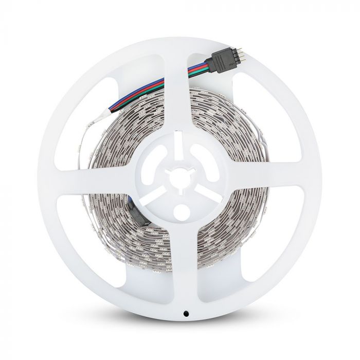 Kit de banda LED RGB V-TAC 2558, cu telecomanda, 10W/m, 1000 lm/m ...