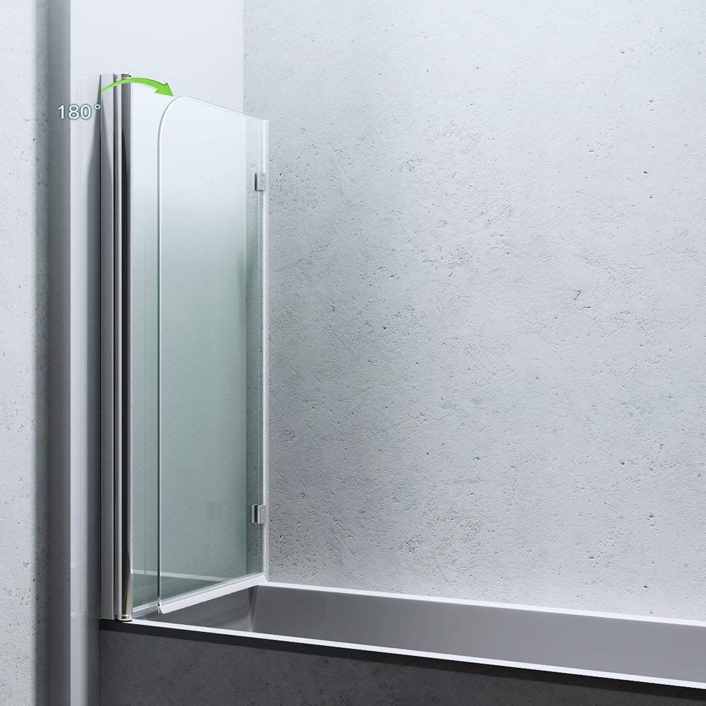 Paravan cada pliabil EGO-1408, 120x140 cm, sticla securizata 6 mm ...