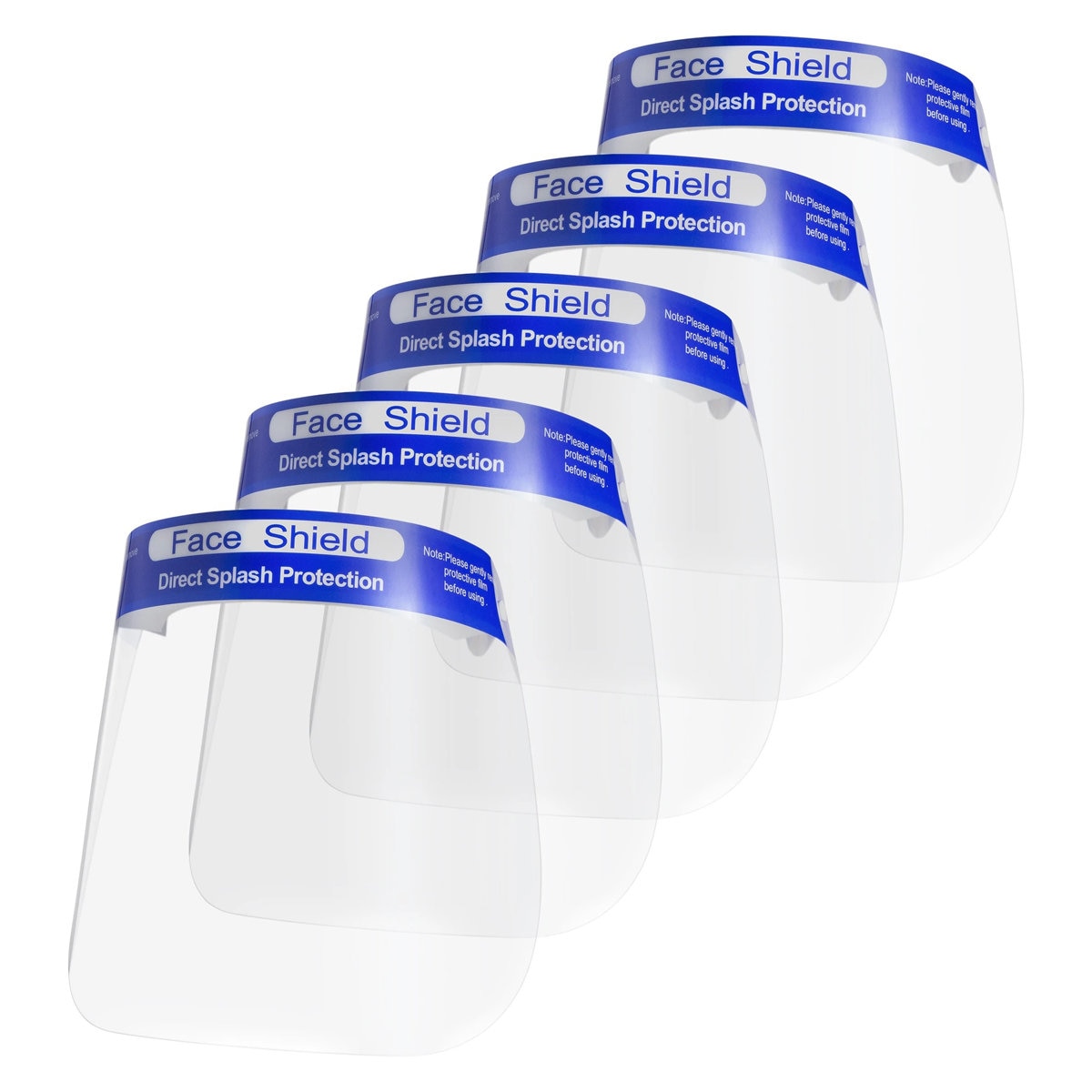 Set 2 viziere de protectie, Omega Face Shield 45320, cu banda de fixare ...