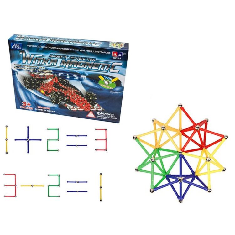 Puzzle, Set constructie magnetic, multicolor, 250 piese - eMAG.ro