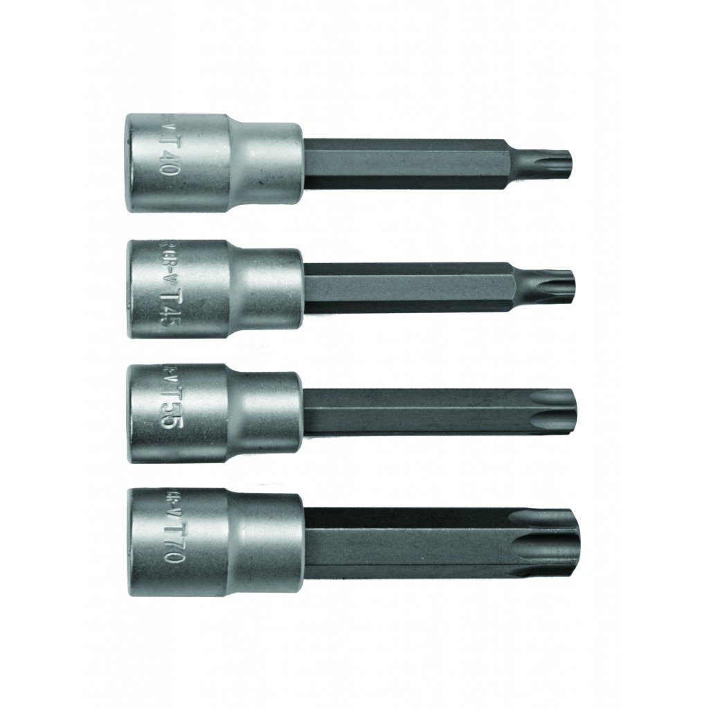 Set 4 biti torx Top Master Pro 1/2 T40-T70 100 mm CR-V - eMAG.ro