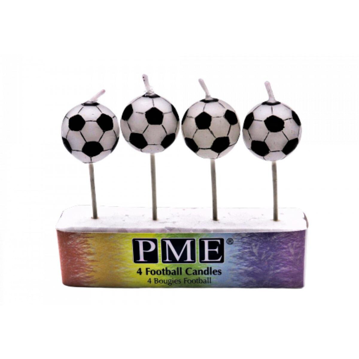 Set 4 lumanari tort model minge fotbal PME - eMAG.ro