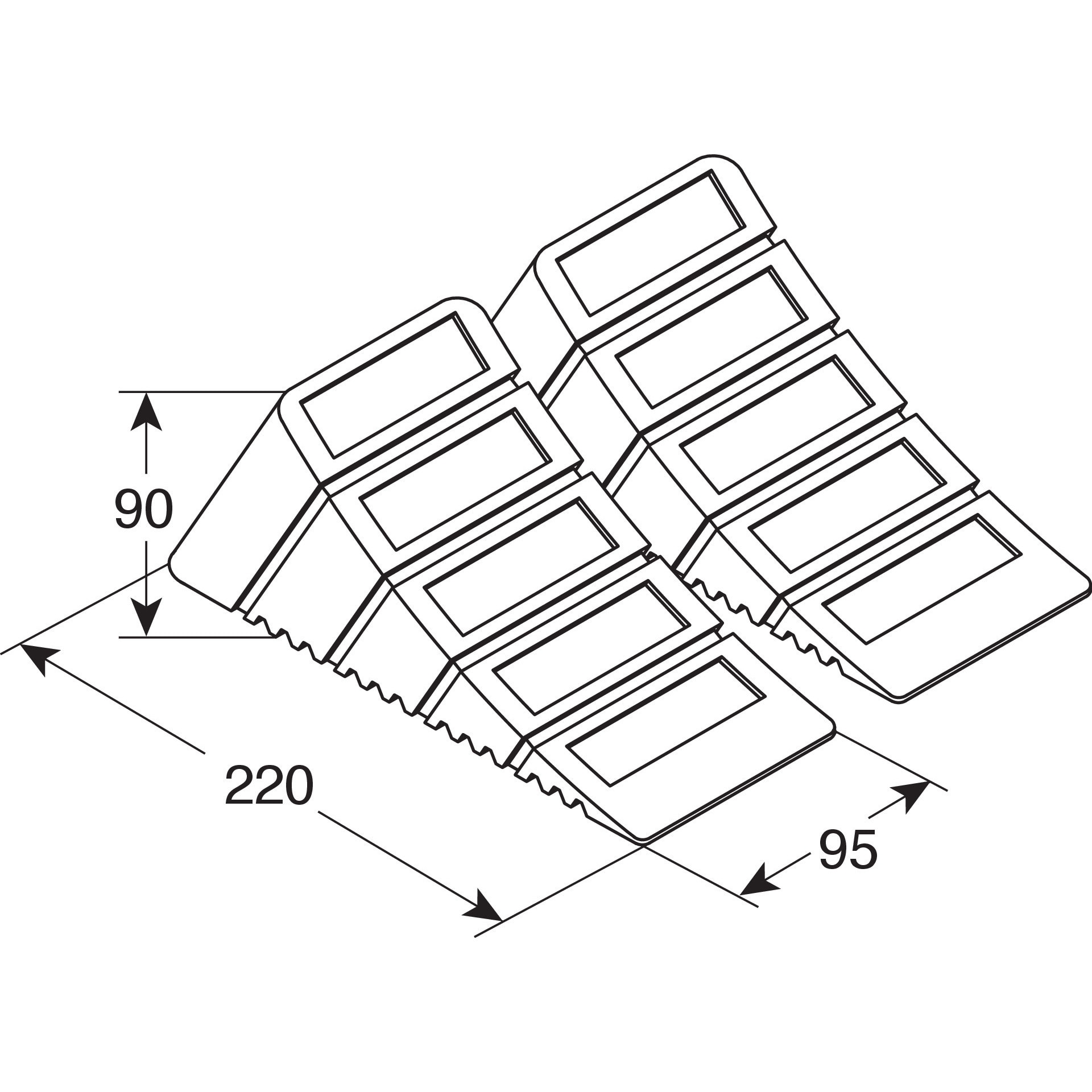 Cale blocare roti standard DIN, 2buc - eMAG.ro