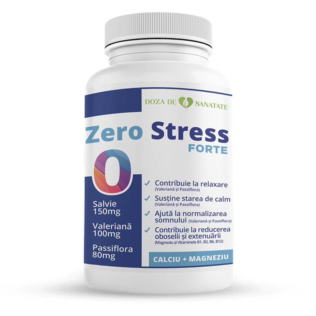 Supliment alimentar stres, Doza de sanatate, Zero Stress Forte, 30 ...