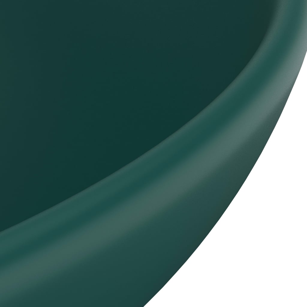Chiuveta baie lux verde inchis mat 32,5x14 cm ceramica rotund, Elegant ...